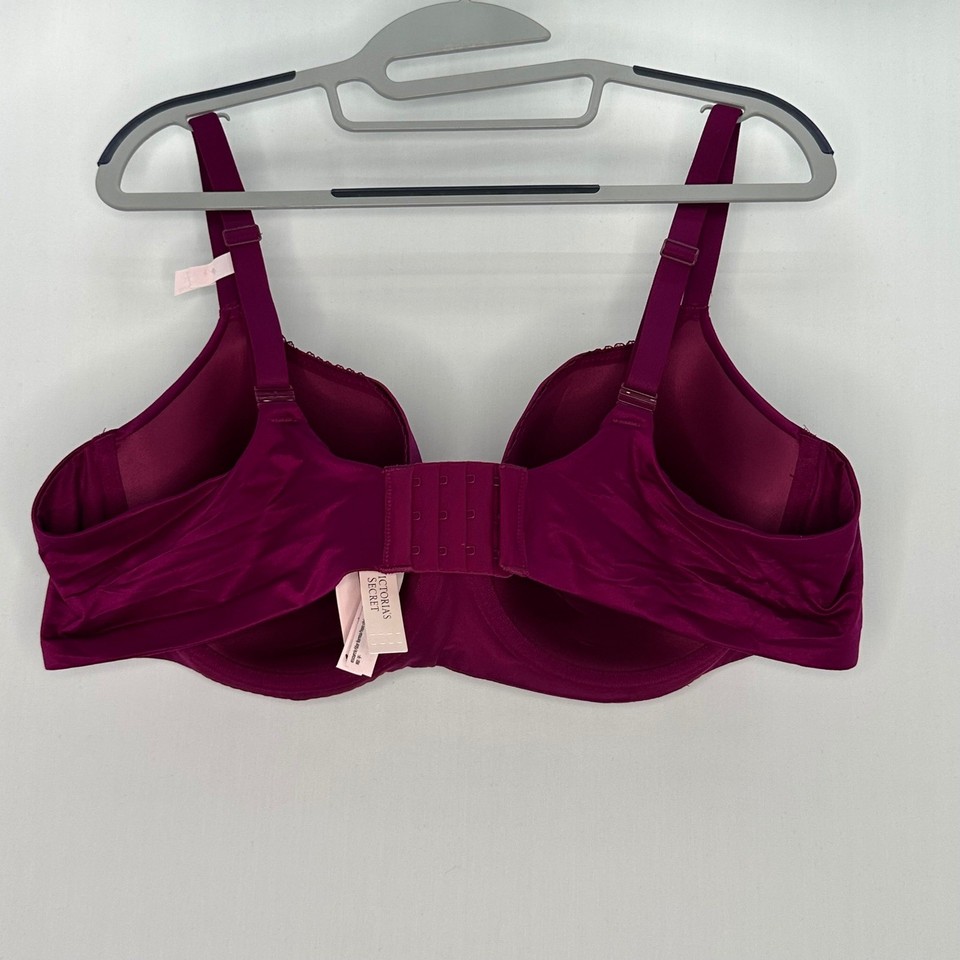 Victoria's Secret Body by Victoria 44C Lined Demi convertible Magenta ...