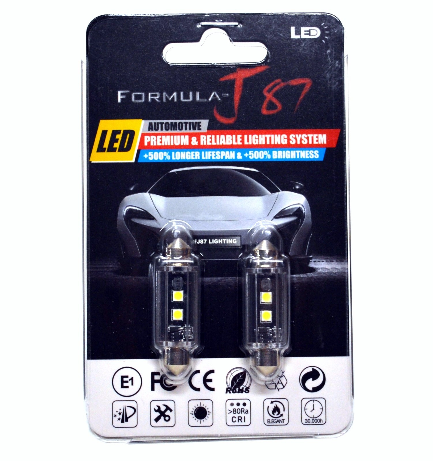 LED Light Canbus Error Free 578 5W Yellow Two Bulb Interior Map Upgrade ...