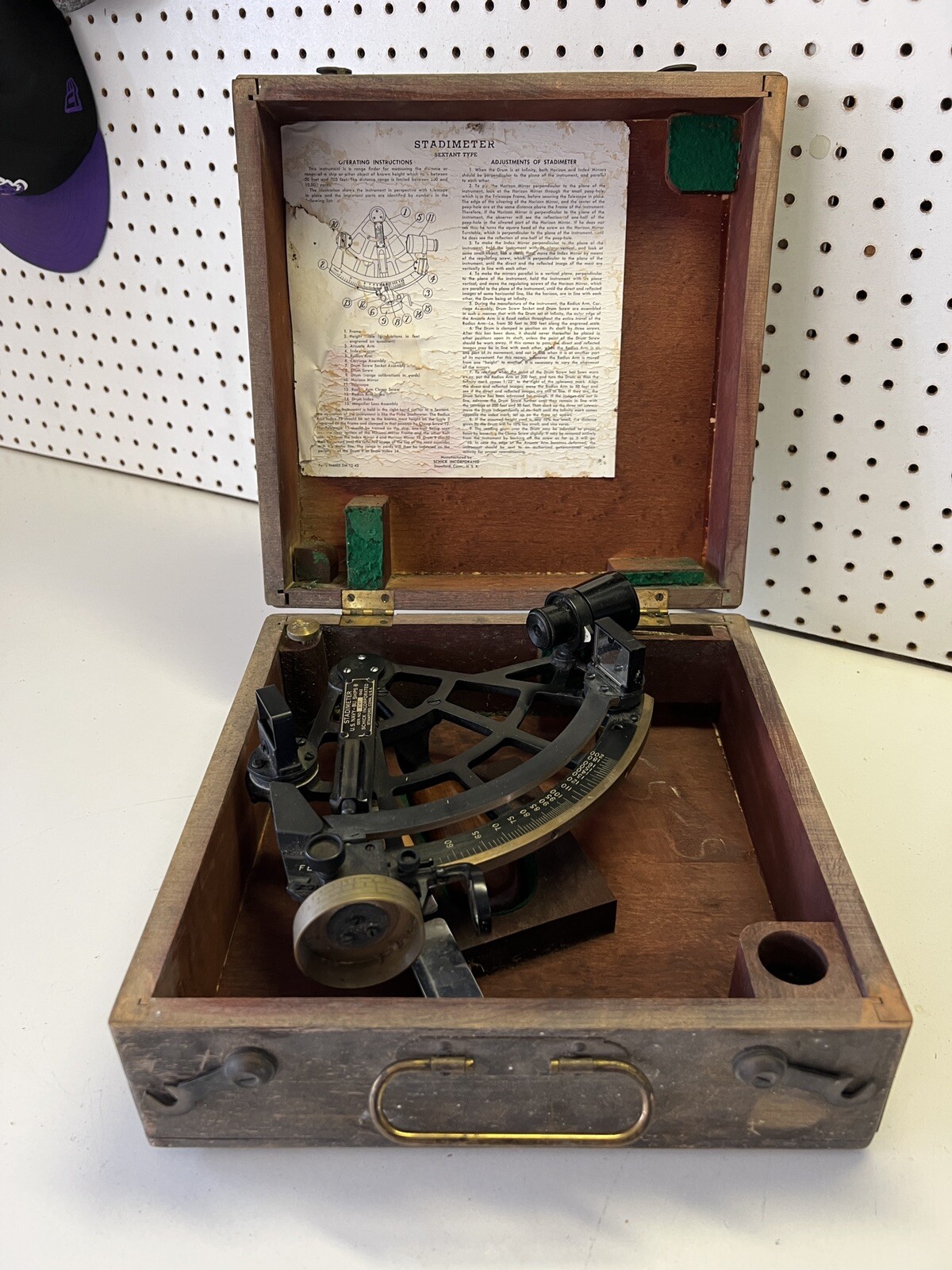 US NAVY sextant type stadimeter by Carbonara Labs | eBay