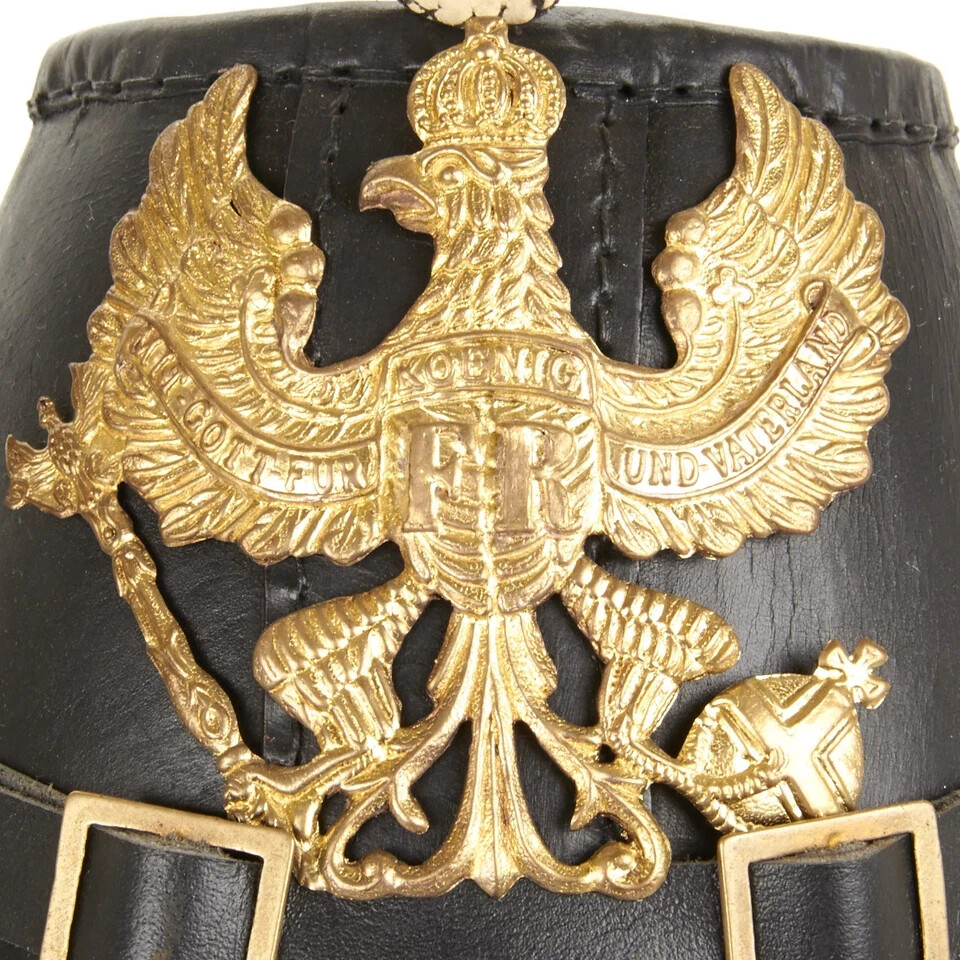 Prussian Jager Enlisted Shako Leather Helmet | eBay