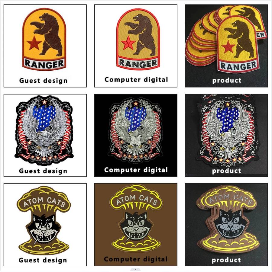 Personalized Logo Custom Made Patch Badges Embroidered DIY Iron-on or ...