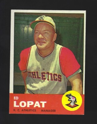 1963 TOPPS ED LOPAT # 23 NEAR MINT + | eBay