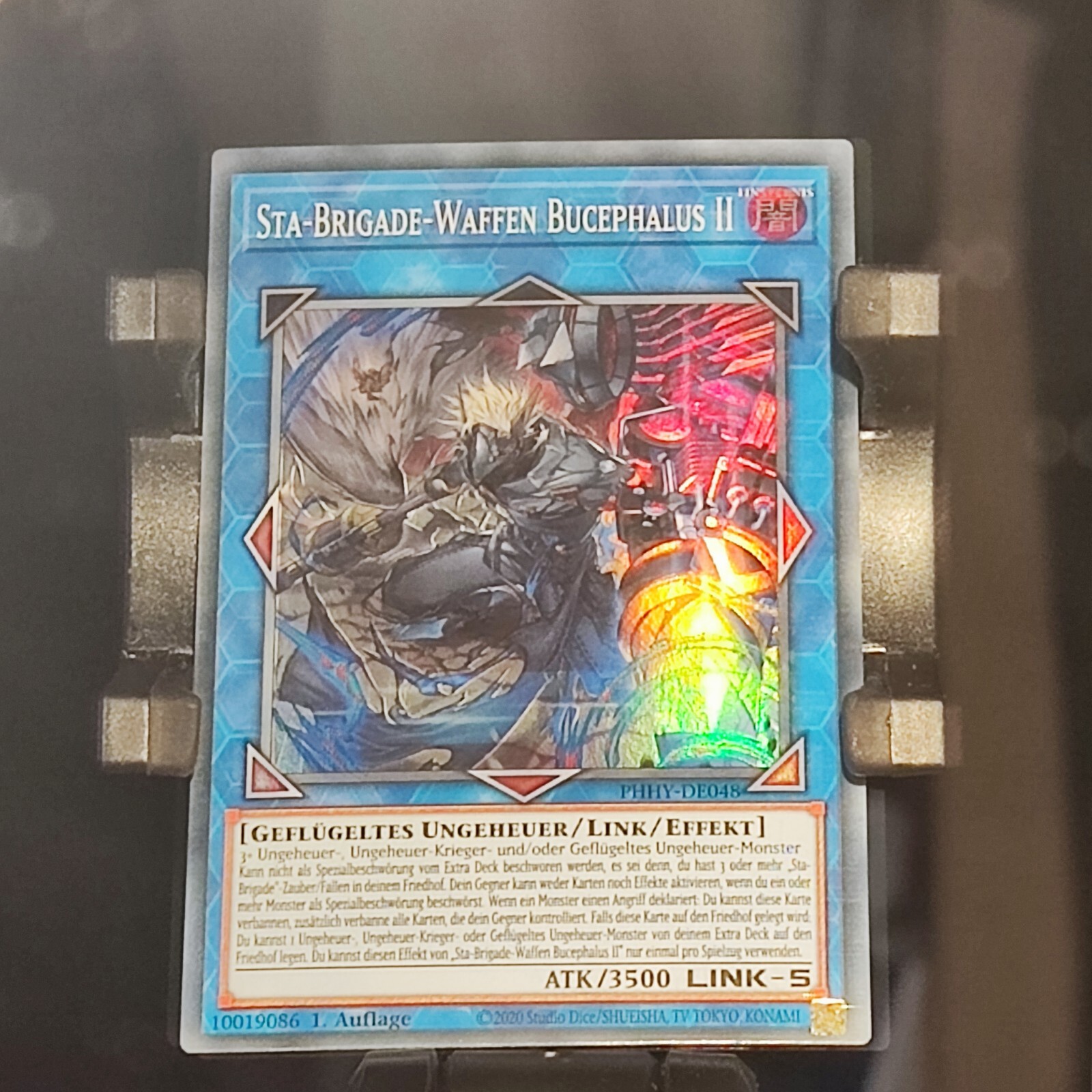 Yu-Gi-Oh! PHHY-DE048. Sta-Brigade-Waffen Bucephalus II 1.Auflage Super ...