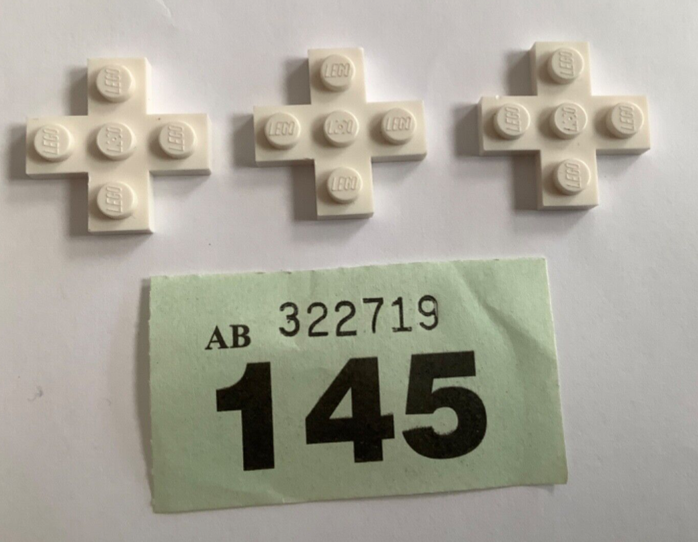 Lego Pate 3x3 Cross Part 15397 x 3 White | eBay UK