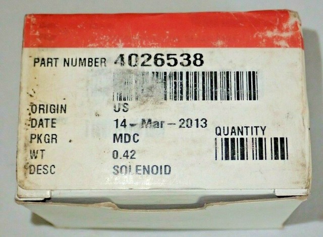 Cummins Solenoid GENUINE Part Number 4026538 for sale online | eBay