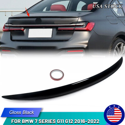 Gloss Black Rear Trunk Spoiler Wing For BMW 7 Series G11 G12 750i 740i ...