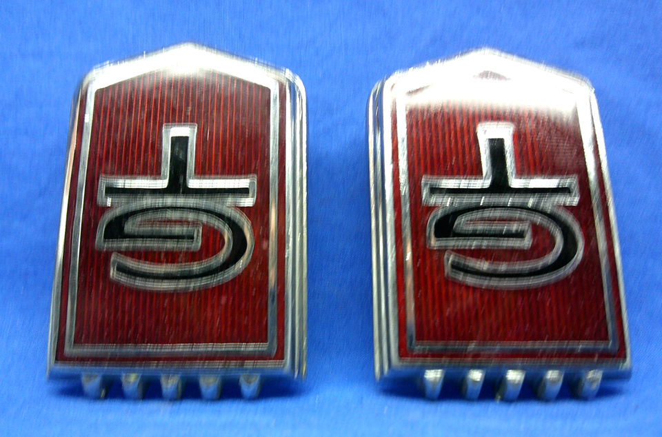 Vintage 1965 Ford Mustang Front Fender GT Emblems Badges Pair | eBay