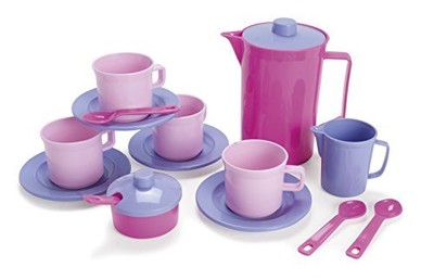 Dantoy Coffee Set For 4, Role Play Tea Party with 17 Pieces Pretend ...