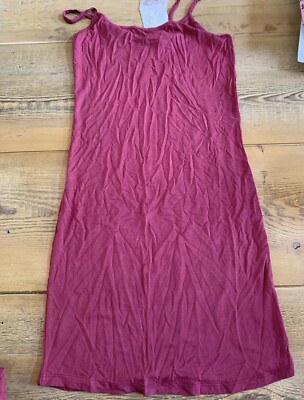 Hem & Thread Knit Long Cami Wine Small BNWT | eBay