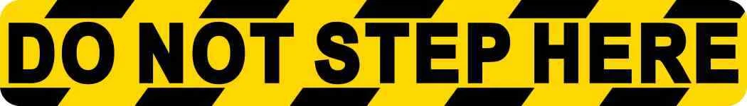 Do Not Step Safety Decals