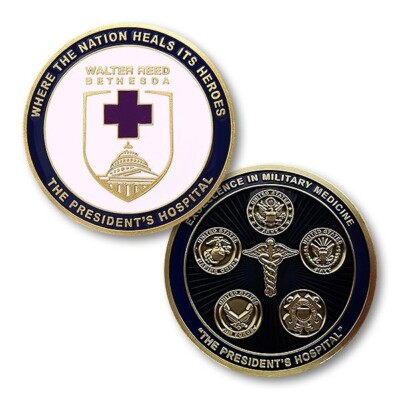WALTER REED HOSPITAL BETHESDA THE PRESIDENTS HOSPITAL 1.75" CHALLENGE ...