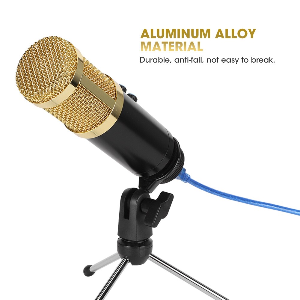 Condenser Microphone Stable USB Desktop Tripod MIC High Sensitivity ...