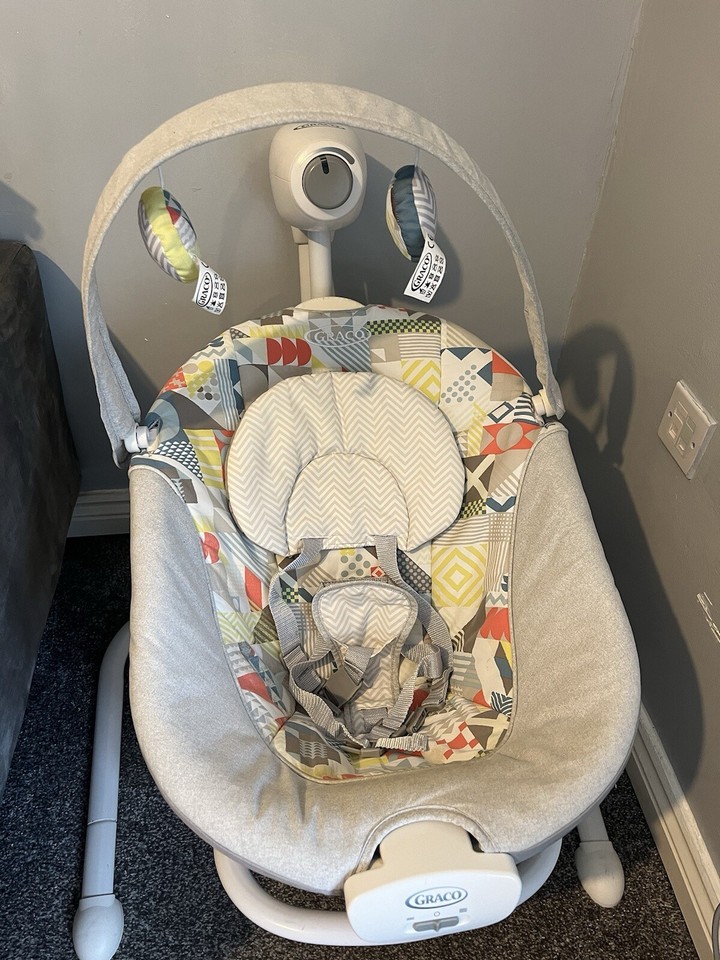 Graco All Ways Swing & Sway 2 in 1 Soother Swing & Rocker Chair, Multi ...