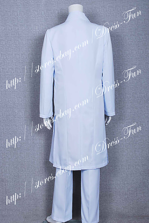 TRON Legacy Cosplay Kevin Flynn Clu Halloween Adult Costume White ...
