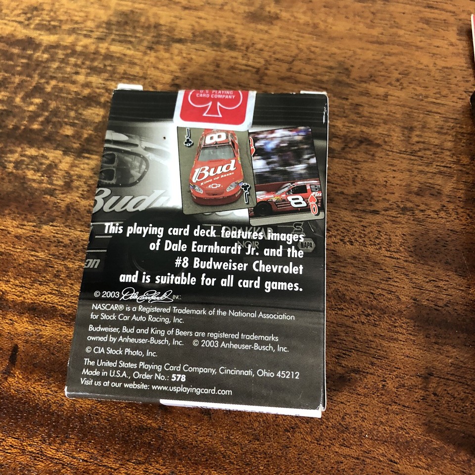 Dale Earnhardt Jr 2003 Bicycle Playing Cards in Collector Tin ...