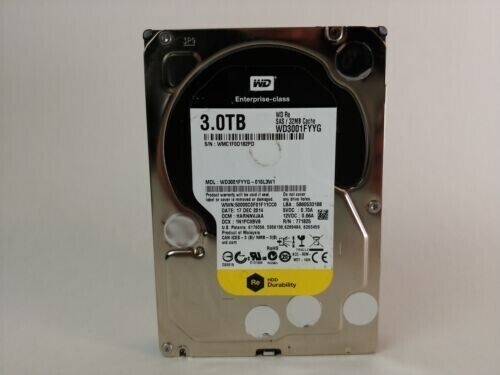 Western Digital RE WD3001FYYG 3 TB SAS 2 3.5 in Enterprise Hard Drive ...