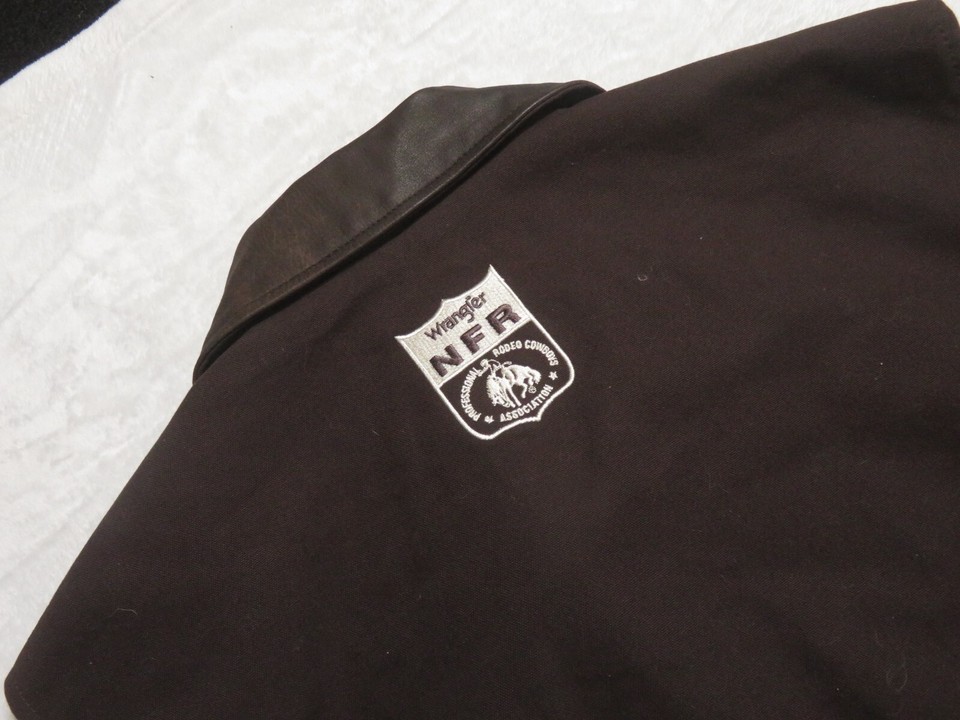 Wrangler 2014 NFR Las Vegas Rodeo Vest Size XL Men Pro Rodeo Gear Brown ...