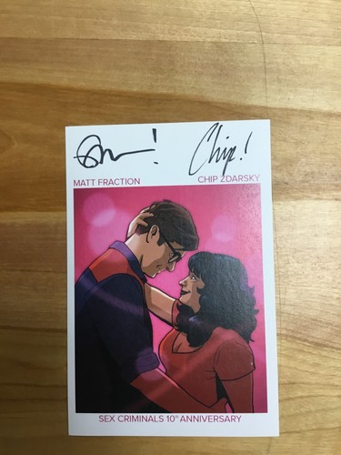 Signed Book Plate by Chip Zdarsky & Matt Fraction (Sex Criminals) 2x ...