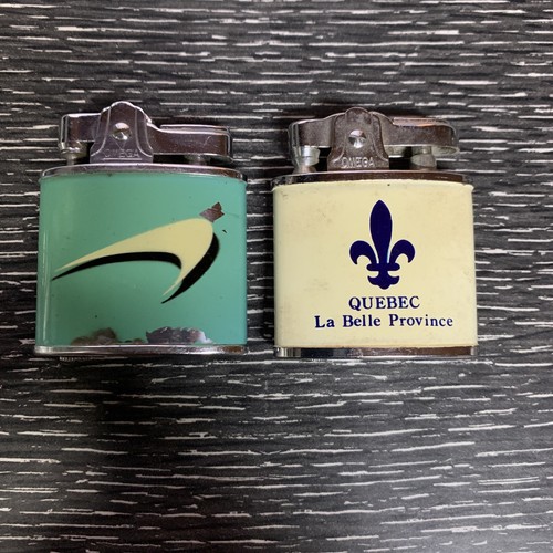 Omega Lighter Japan Newport and Quebec Lot of 2 Vintage | eBay