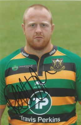 NORTHAMPTON SAINTS RUGBY UNION: ROSS McMILLAN SIGNED 6x4 PORTRAIT PHOTO ...
