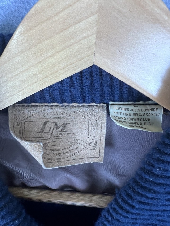 Landmark Contemporary Collection Men’s Jacket Navy Suede Size L | eBay