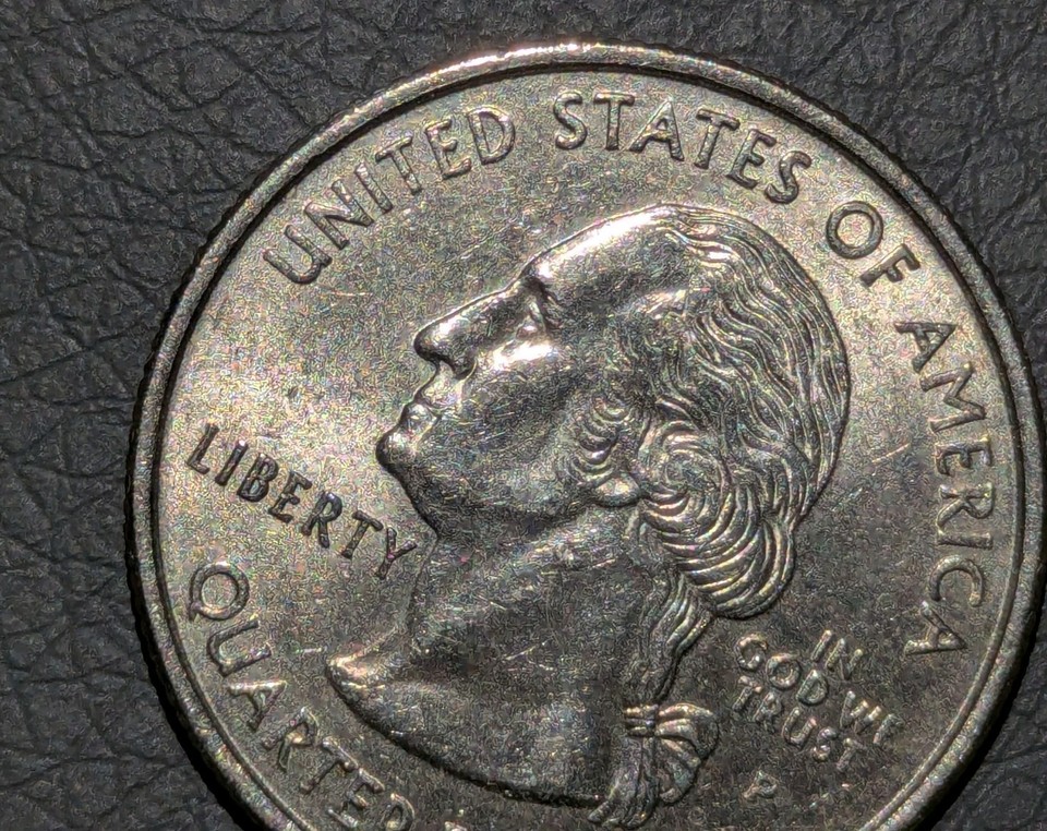 1999-P Georgia State Quarter Die Scratch Error Obverse "Broken Nose" | eBay