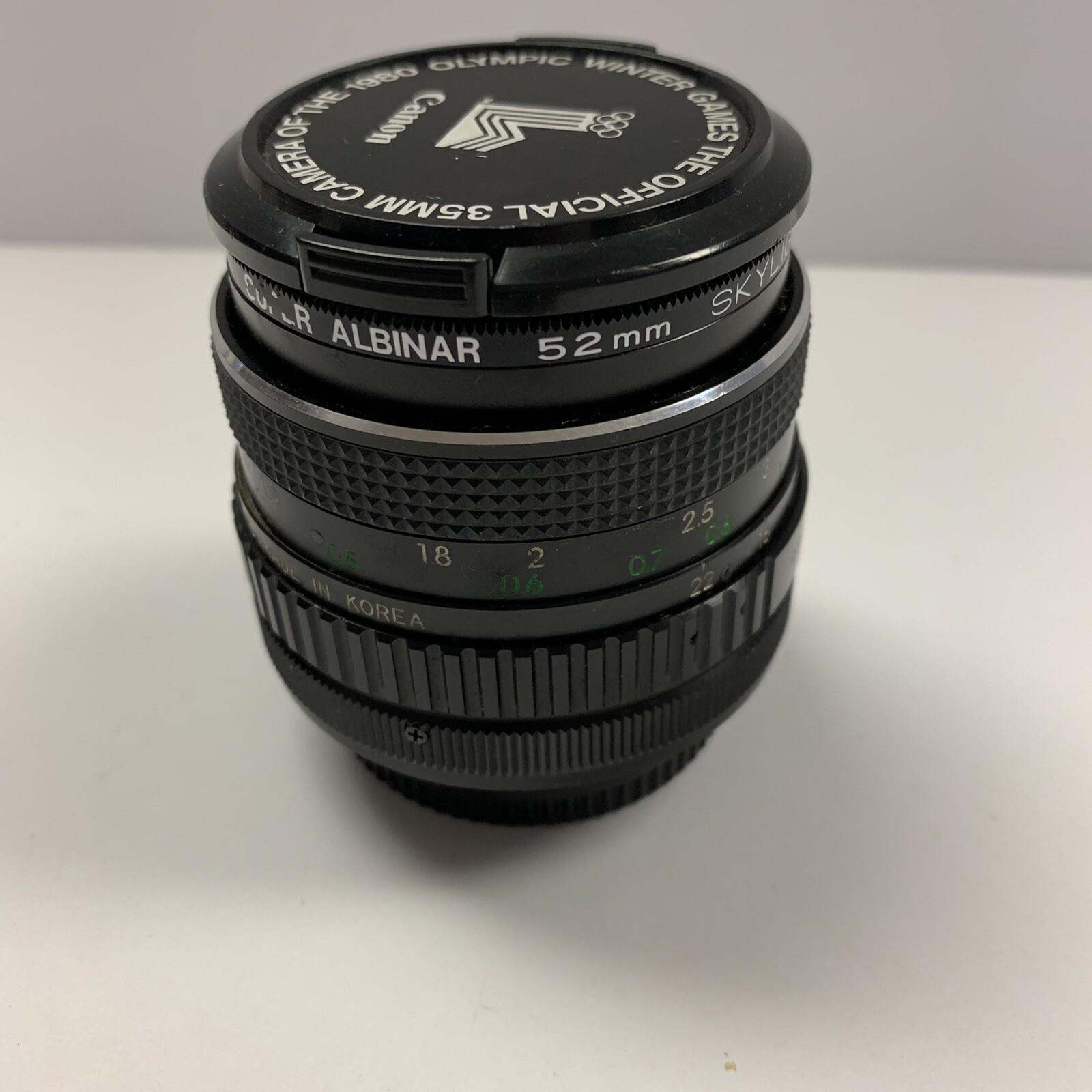 Super Albinar 52mm Camera Lens 135mm f/2.8 & Skylight Filter Cannon ...