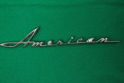 Vintage AMC Rambler American Emblem Script | eBay