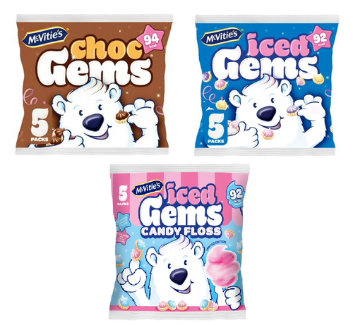 Iced Gems Flavour Iced, Chocolate Topped Biscuits McVitie's | eBay UK