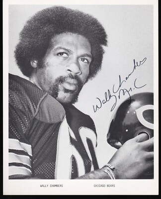 Chicago Bears WALLY CHAMBERS signed autographed auto 8x10 MR C ...