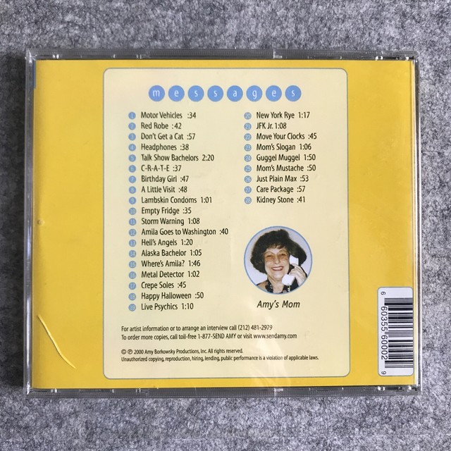 Amy's Answering Machine Volume 1 Messages From Mom 2000 CD Amy ...