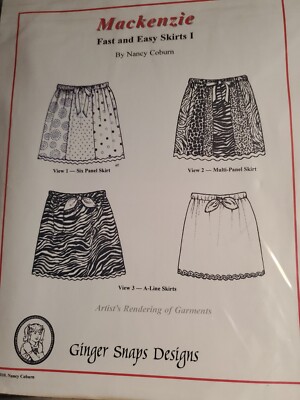 Mackenzie Ginger Snaps Design Pattern New, Uncut sz 4-12 | eBay