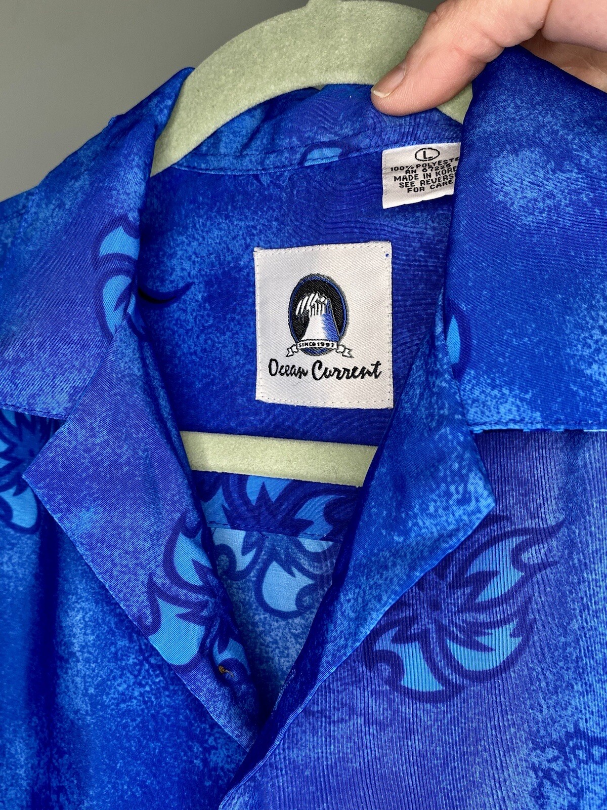 Ocean Current Brand Young Mens Button Front Shirt Bold Graphics Cool ...