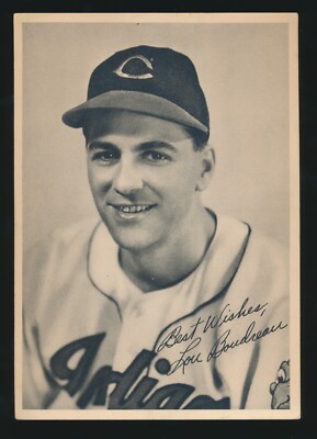 1947 Cleveland Indians Team Issue (6" x 8-1/2") -LOU BOUDREAU (Manager ...