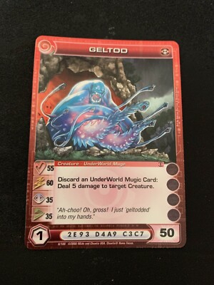 Chaotic Creature Card Geltod Underworld Max Energy, Courage | eBay