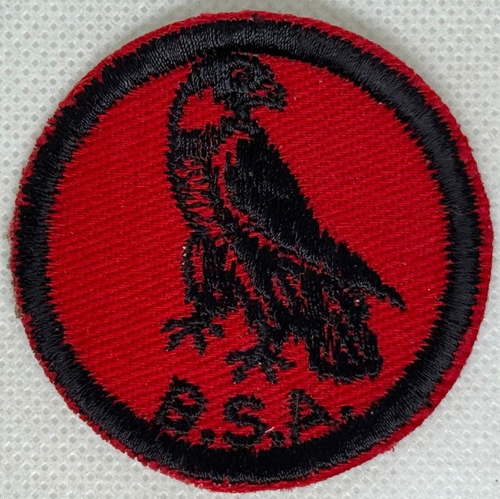 BSA HAWK PATROL PATCH 60'S RED AND BLACK TWILL | eBay