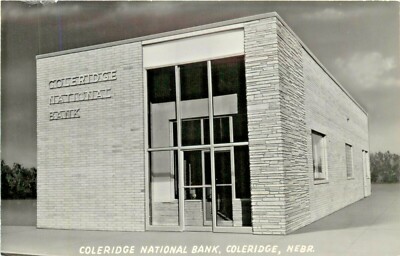 A View Of The Coleridge National Bank, Coleridge, Nebraska NE RPPC | eBay