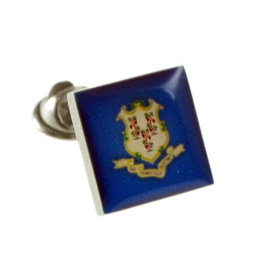 USA American CONNECTICUT State Flag Lapel Pin Badge XOMTP000 ...