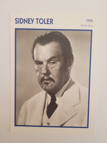 SIDNEY TOLER - CARTE FICHE CINEMA PORTRAIT DE STAR | eBay