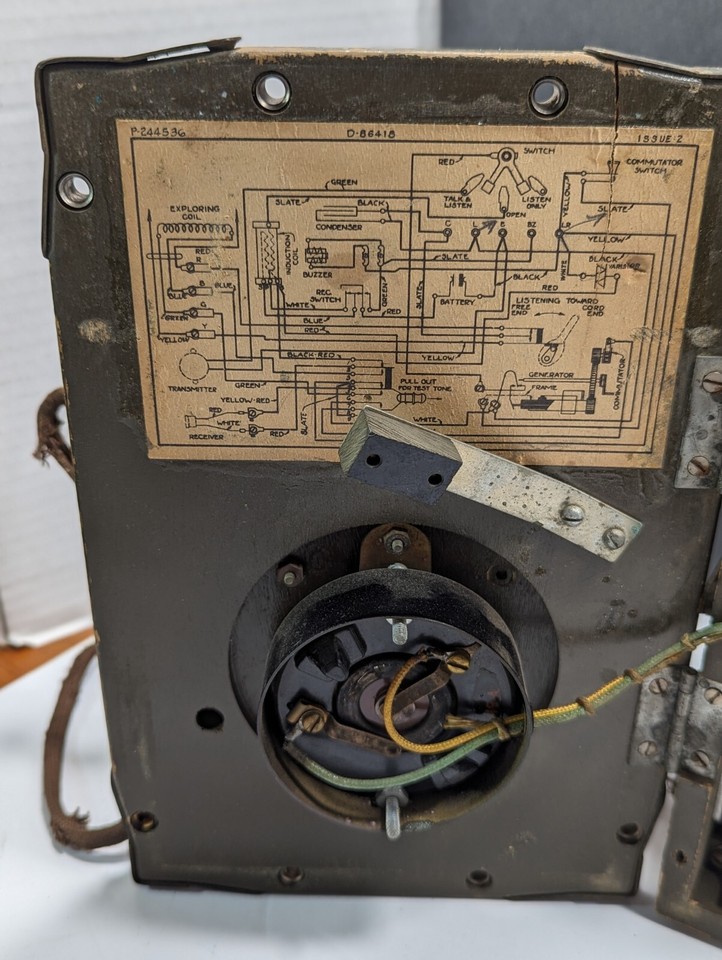 ORIGINAL WW1 WESTERN ELECTRIC MODEL D 86418 FIELD TELEPHONE W ...