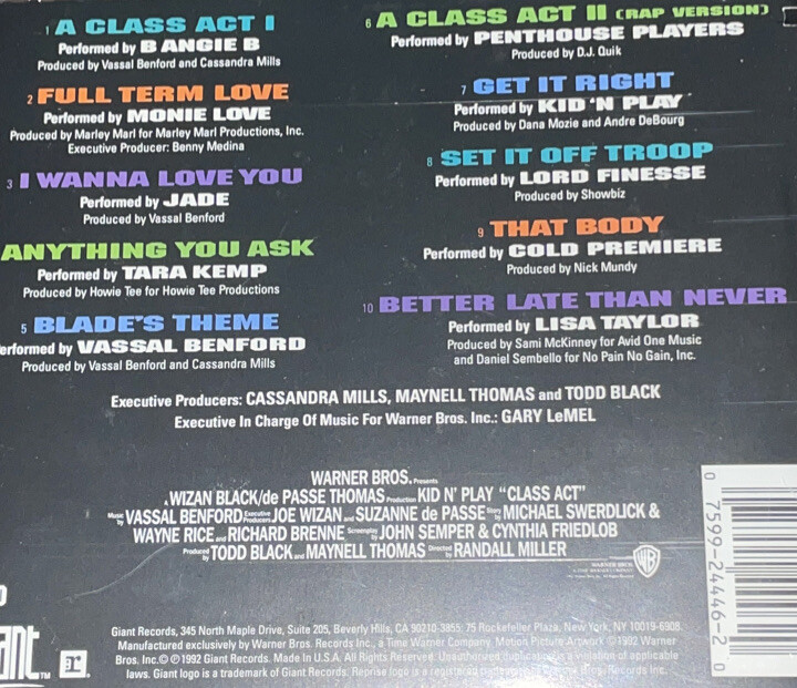 ORIGINAL SOUNDTRACK - A CLASS ACT NEW CD 75992444620| eBay