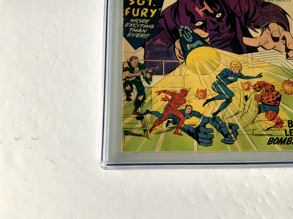 FANTASTIC FOUR 21 CGC 7.5 SGT. FURY 1ST HATE MONGER MARVEL COMICS 1963 ...