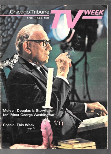 CHICAGO TRIBUNE TV WEEK-4/1969-MELVYN DOUGLAS | eBay