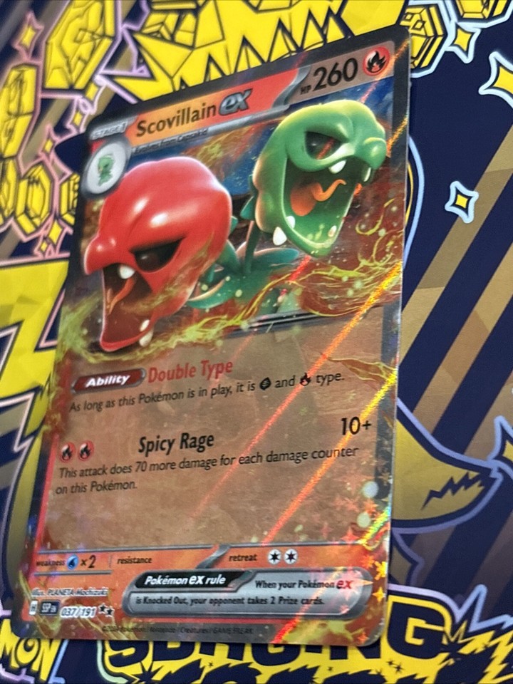 Pokemon TCG Scovillain ex 037/191 Double Rare Surging Sparks NM | eBay