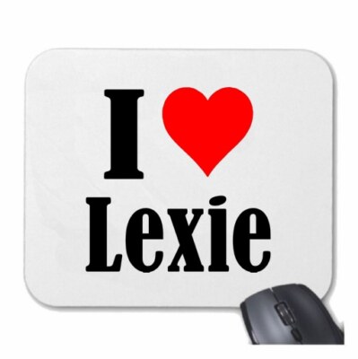 MOUSEPAD Mauspad I Love Lexie Ich Liebe Lexie | eBay.de