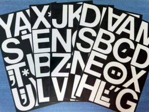 63 White 3 Inch Self Adhesive Vinyl Letters. Plastic Sticky Lettering ...