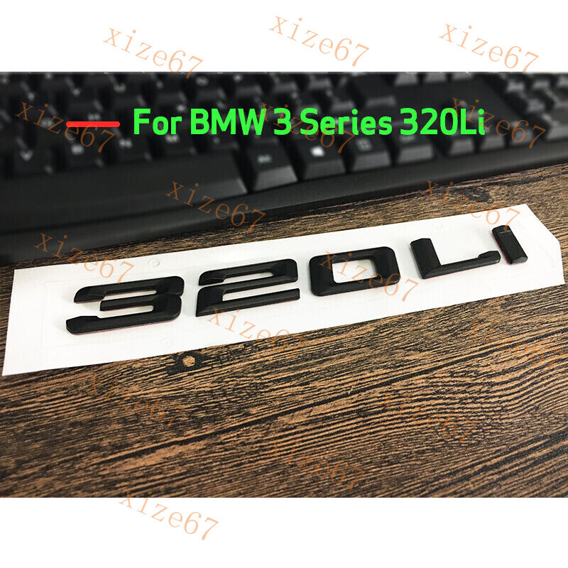 Matte Black for 3 Series 320 Li Number Trunk Letters Emblem Badge ...