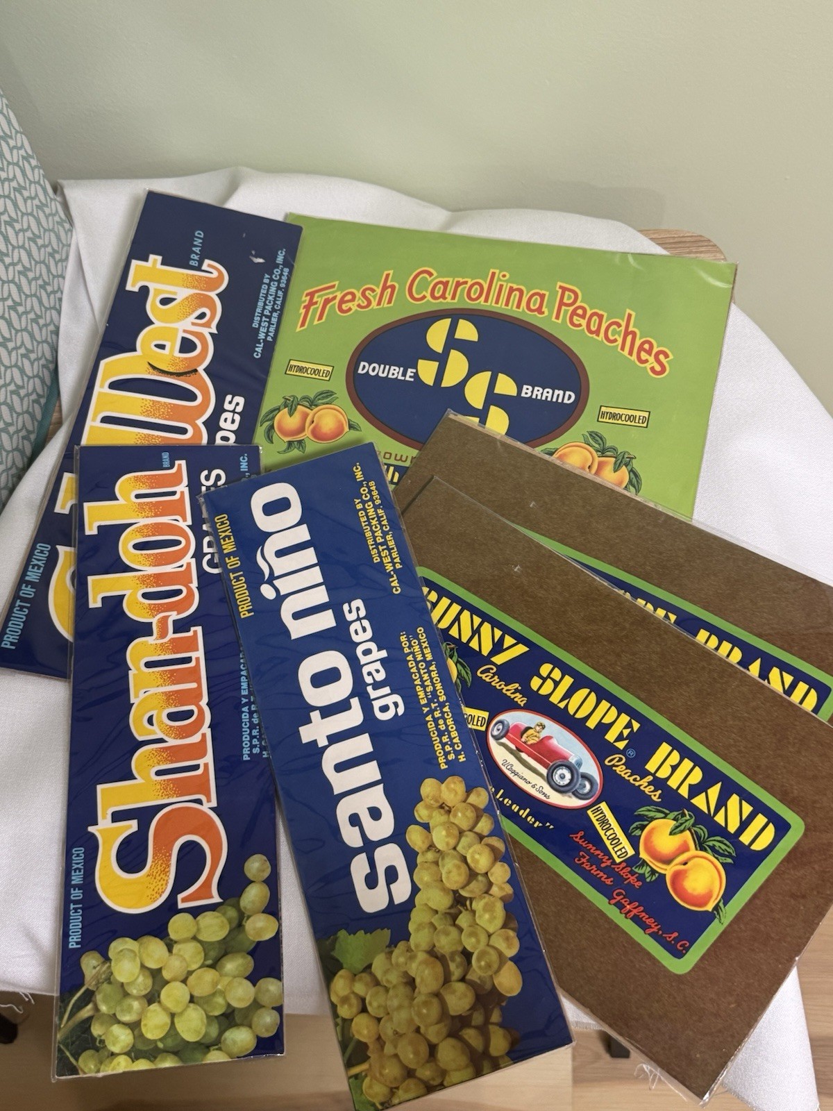 Crate Labels Fruit Produce Packing Lot Of Vintage Assorted Advertising ...