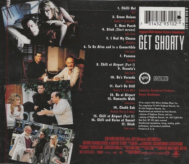 Get Shorty by Original Soundtrack (CD, Oct-1995, Antilles) for sale ...