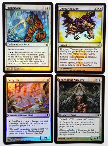 MTG 4X NM FOIL Lot: Flickerform, Devouring Light + More ~ Ravnica CoG ...